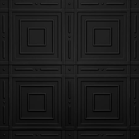 Ceilume Nantucket 2ft x 2ft Black Ceiling Tile V3-NAN-22BKO | Zoro